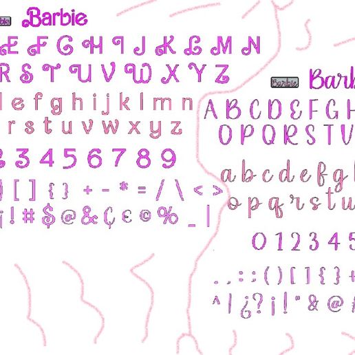 barbie letters
