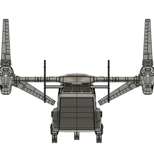 🪖 Osprey v22 military aircraft scale 1:18・ 3D File for ・Cults