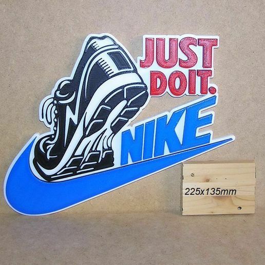 STL file Nike, shoes, sports, sign, signboard, sign, logo, print3d ...