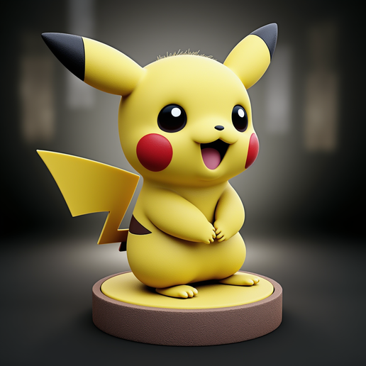🐉 Pikachu - Cute 3D Printable Figurine・ STL File for 3D printing・Cults