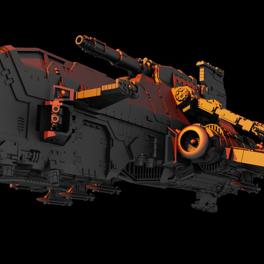 🌩️ TH (Gunship) Presupported CHTBX・ STL File for 3D printing・Cults