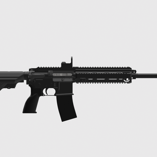 🔫 HK M 556 Carabine with all parts・ STEP File for 3D printing・Cults