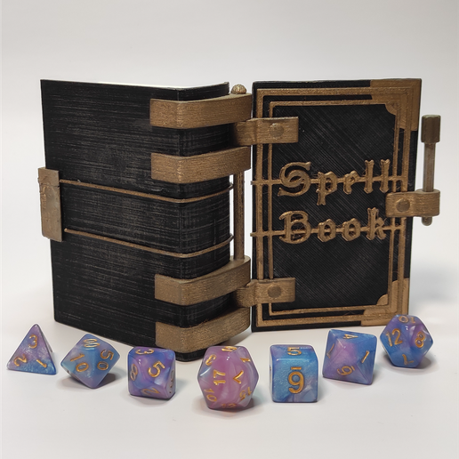 STL file Wizard Spellbook Dice Holder II 🎲 ・3D printer design to ...