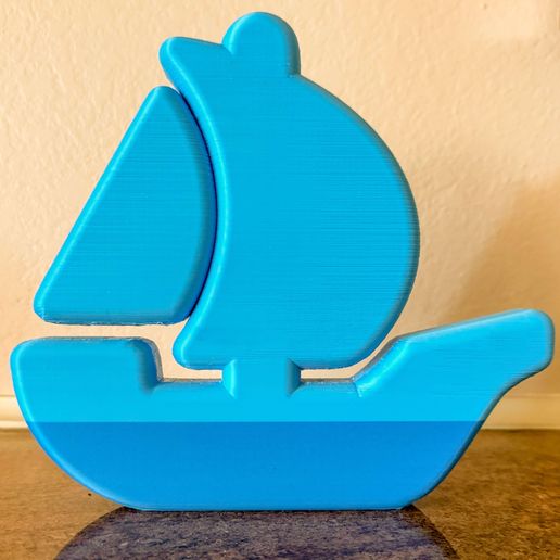 🛳️ OpenSea Ship – 3D Print Puffer Logo Model (HD)・3D Print with the FDM 3D printer・Cults