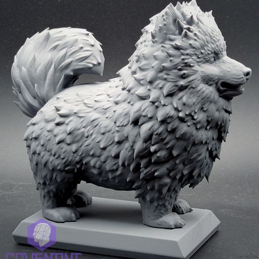 🐕 Samoyed Dog・Free STL File for 3D printing・Cults