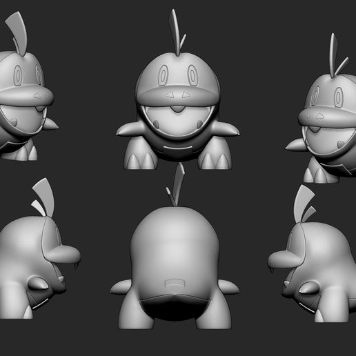 🐉 Pokemon - Fuecoco, Crocalor and Skeledirge with 2 poses・ STL File for ...