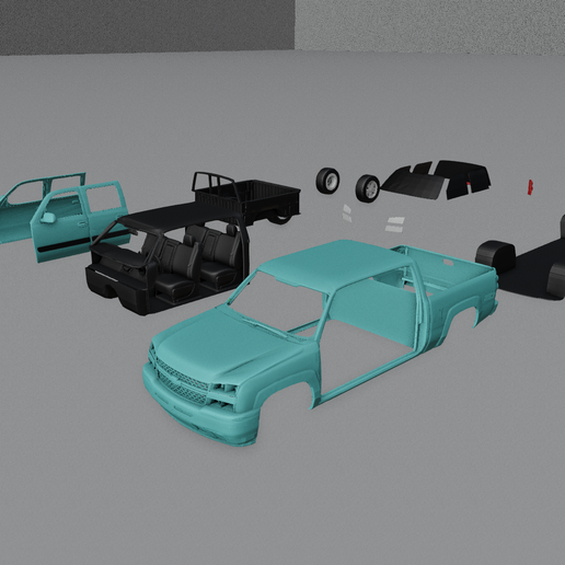 🚙 Chevrolet Silverado 2006・ STL File for 3D printing・Cults