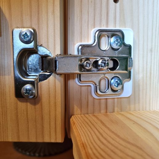 🪑 Ivar cabinet hinge spacer・Free STL File for 3D printing・Cults