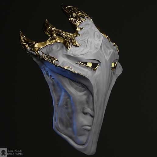 OBJ file STL FILES Arcane Viktor Mask 3D FILE 📁 ・Template to download ...