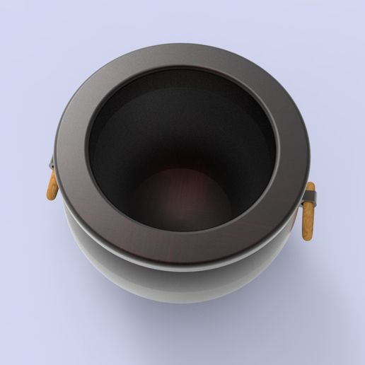 🪞 Cauldron with Handles・ STL File for 3D printing・Cults