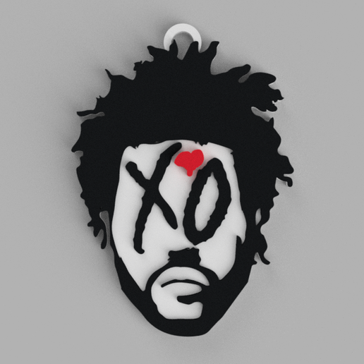 🗝️ The Weeknd Logo , keychain - pendant - earring・ STL File for ・Cults