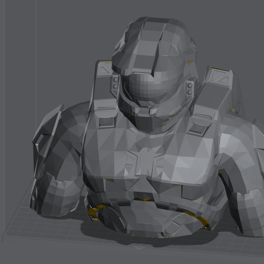STL file Master Chief Bust 👤 ・3D printer design to download・Cults