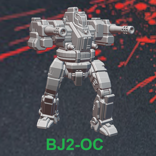 🎲 BattleTech Blackjack Omnimech BJ2-O Collection・Free STL File for 3D ...