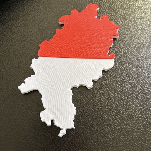 STL file Hesse map with state colors 🗺️ ・3D printer design to download ...