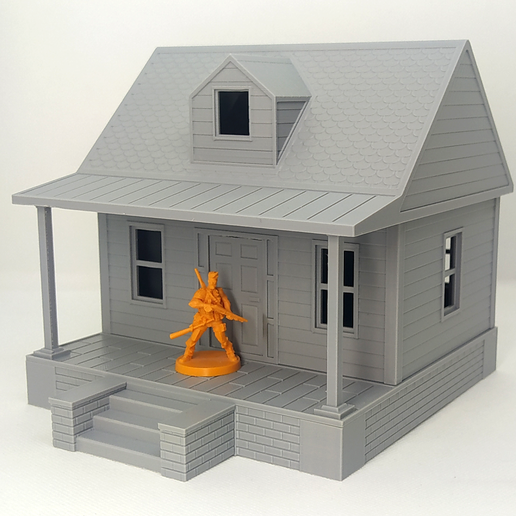 STL file Small Suburban House 🤏 ・3D printable design to download・Cults