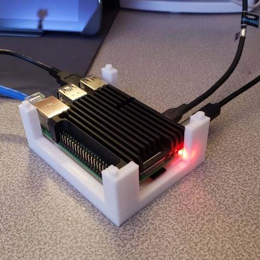 3D printed Raspberry Pi 3, 4 Rock Pi 4 Stackable rack・Cults