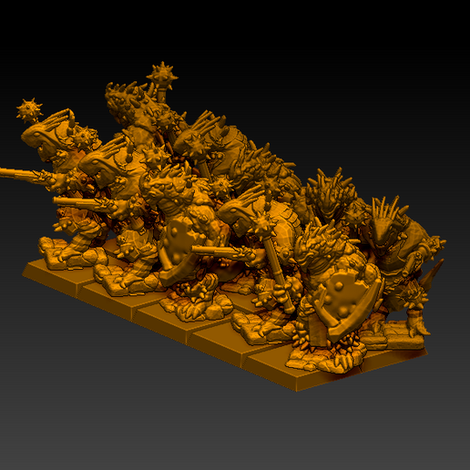 STL file Lizardmen of Sartosa 🏴‍☠️ ・3D printing template to download・Cults