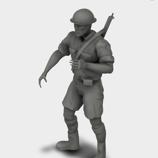🔫 WW2 25 Pdr British gun crew 1/35 or any scale・ STL File for 3D ...