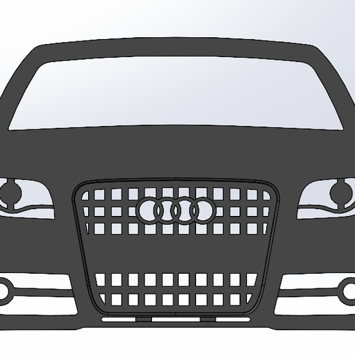 🚗 Audi A4 B7 keychain・Free STL File for 3D printing・Cults