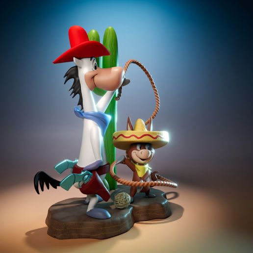 3D file Quick Draw And Baba Looey 🐎 ・3D printer design to download・Cults