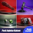 STL file Jujutsu Kaisen Pack Items Cosplay or Collection Ready to print ...