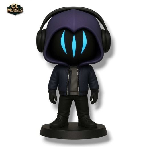 🆒 Omen Chibi Figura Valorant Modelo 3D・Archivo STL para Impresión 3D・Cults