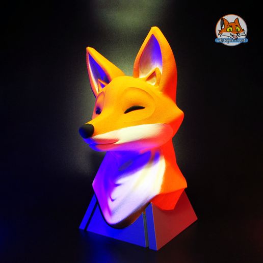 🦊 Happy Fox Headset Stand・Free STL File for 3D printing・Cults