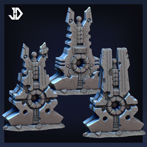 🎲 Stelar Obelisk 3 PACK・ STL File for 3D printing・Cults