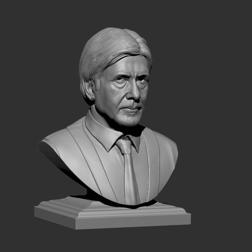 STL file Amitabh Bachchan | Indian actor | Bollywood 🇮🇳 ・3D printer ...