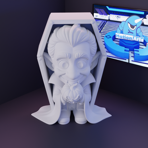 🧛 Vampire Cartoon・Free STL File for 3D printing・Cults