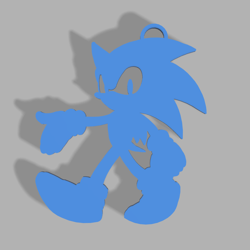 STL file Sonic Keychain Figure 1 || Sonic Keychain Figure 1 🗝️ ・3D ...