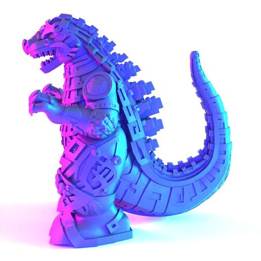 🇲🇽 Aztec Godzilla Mexican Maya toy・ STL File for 3D printing・Cults