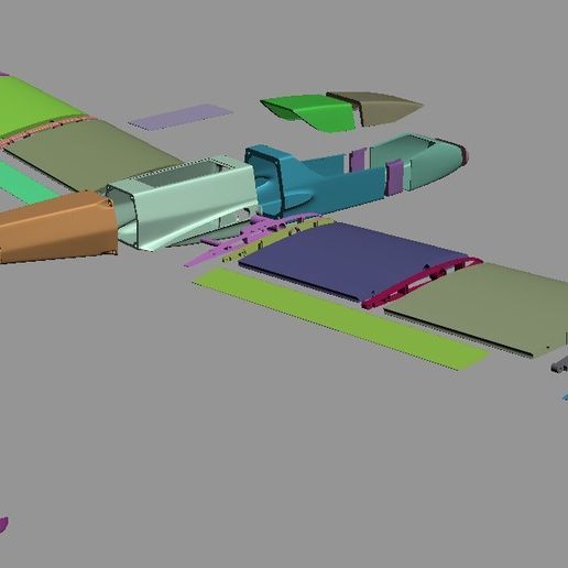 🛩️ Nomad, an FPV/UAV 3D printed airplane.・Free STL File for ・Cults