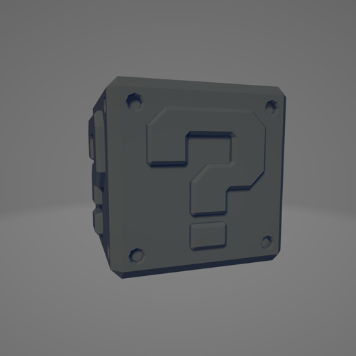 MARIO BROS QUESTION BLOCK・ STL File for ・Cults
