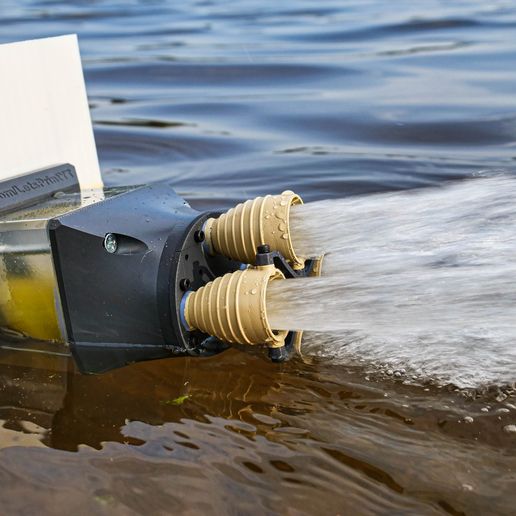 🚰 4 Nozzle Water Jet / Jet Drive for RC Boat・ OBJ File for 3D printing ...