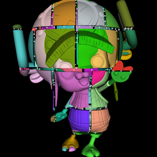 👾 One Piece Chopper XXL 90 Cm・ 3D File for 3D printing・Cults