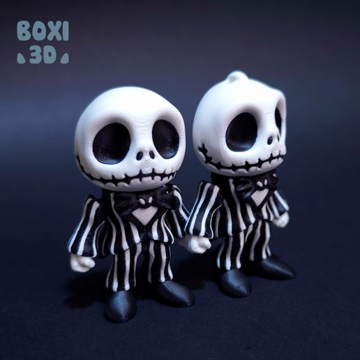 👹 JACK SKELLINGTON - FLEXI - ARTICULATED - CUTE-PRINT IN PLACE・ 3D File ...