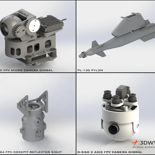 📷 FPV COMBO SET・ 3D File for 3D printing・Cults