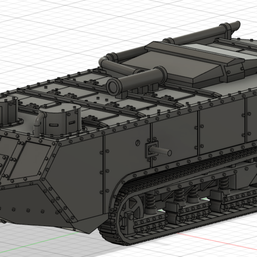 🪖 St. Chamond WW1 Tank・Free STL File for 3D printing・Cults