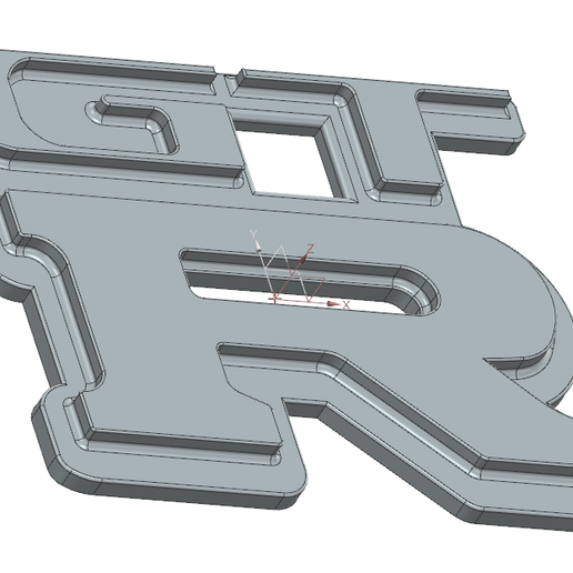 STL file Nissan GTR Logo Keychain 🗝️ (3MF)・Template to download and 3D ...