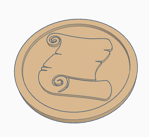 🎲 Symbol of Oghma・ STL File for ・Cults