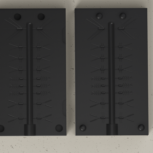 🧊 Multi Shot Ice Bug Fishing Plastics Mold・ STL File for 3D printing・Cults