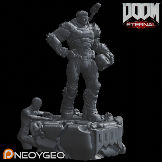 🏹 DOOM SLAYER GUY - DOOM ETERNAL・Free STL File for 3D printing・Cults