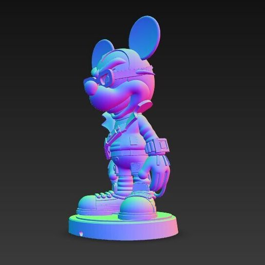 🐁 Mickey Mouse urbano imprimible en 3D・Archivo STL para Impresión 3D・Cults