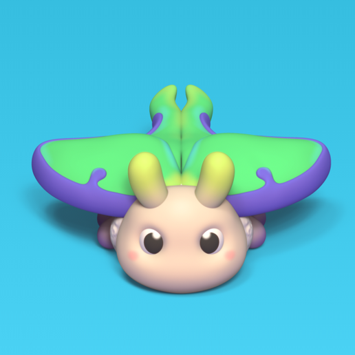 🗿 Luna Moth・ 3D File for ・Cults