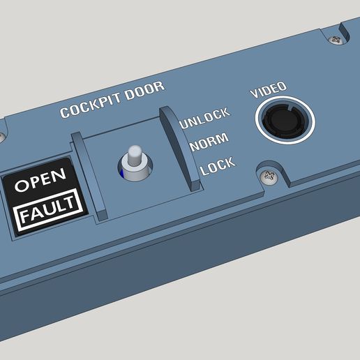 🚪 A320 / A330 Door control panel・Free 3D File for 3D printing・Cults