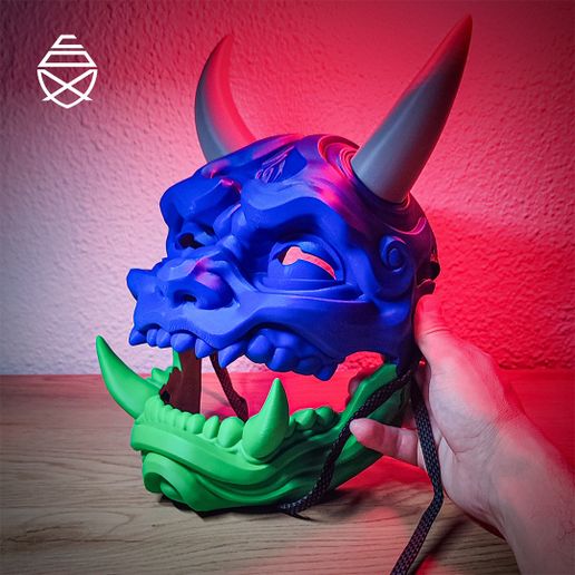 ONI CHIBI MASK 👹・ 3D File for 3D printing・Cults