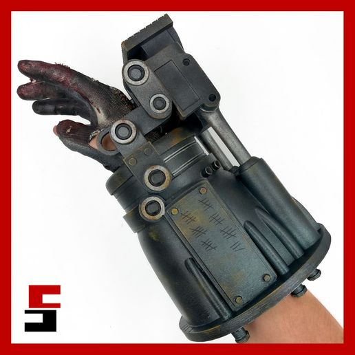 🤜 Power Fist Fallout 3 Replica Prop Cosplay Glove・ 3D File for 3D ...