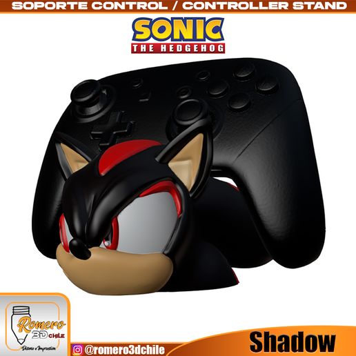 🦔 Soporte Control Shadow / Sonic The Hedgehog・Archivo STL para ...
