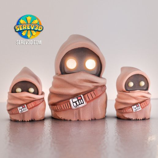 ⭐ Star Wars Jawas - Clicker - Springhead & Mini Lamp Set - No Supports ...